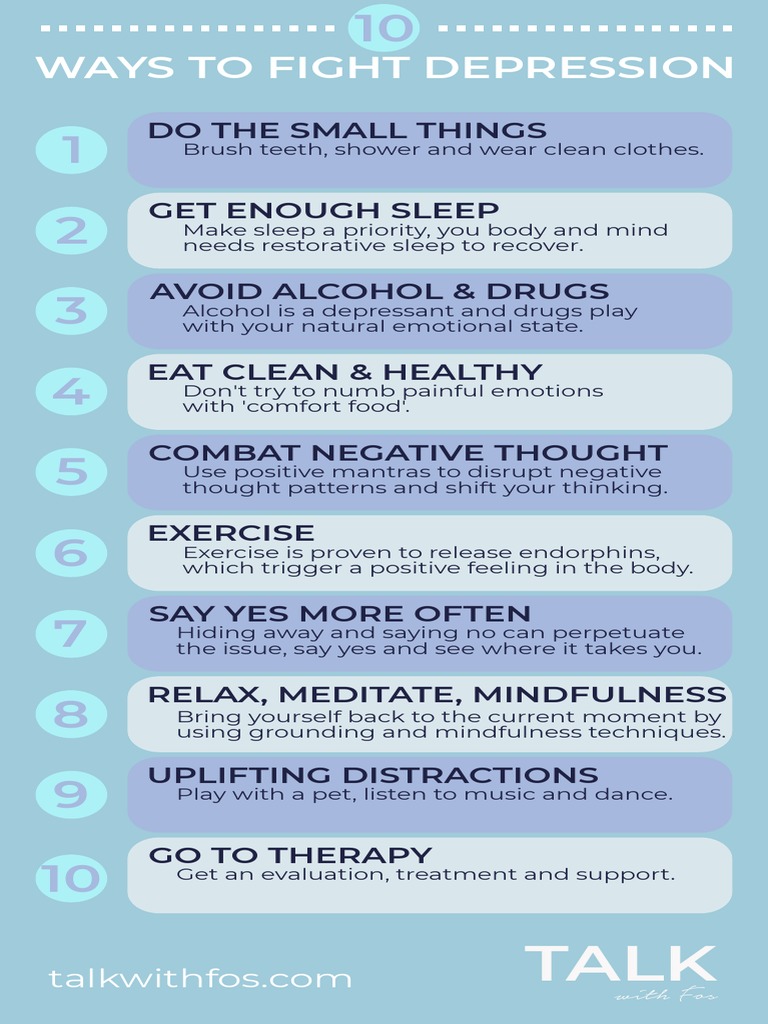10 Ways To Fight Depression | PDF