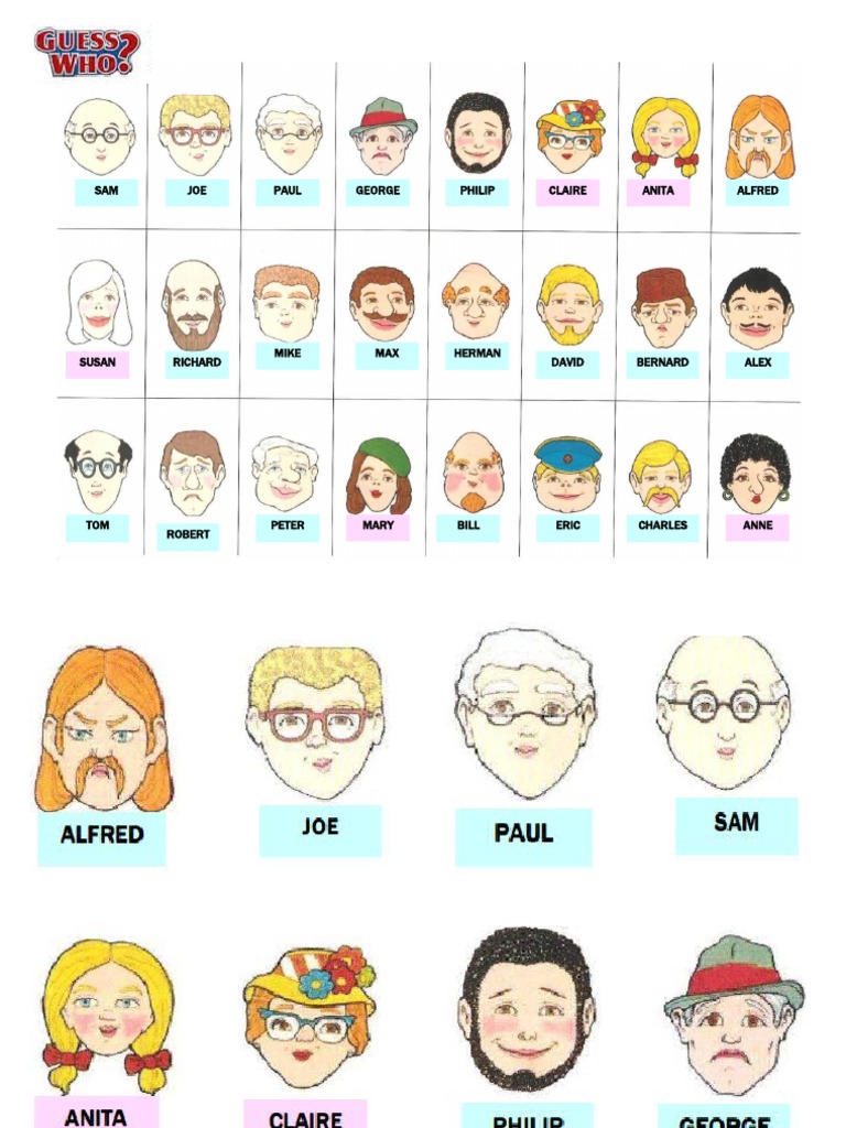 Guess Who Fun Activities Games Games 68881 | PDF