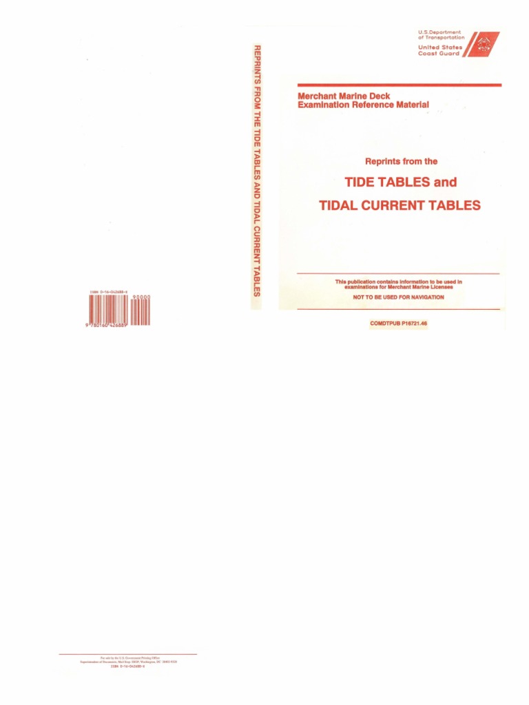 Merchant Marine Tide Reference Guide | PDF | Tide | Sea Level