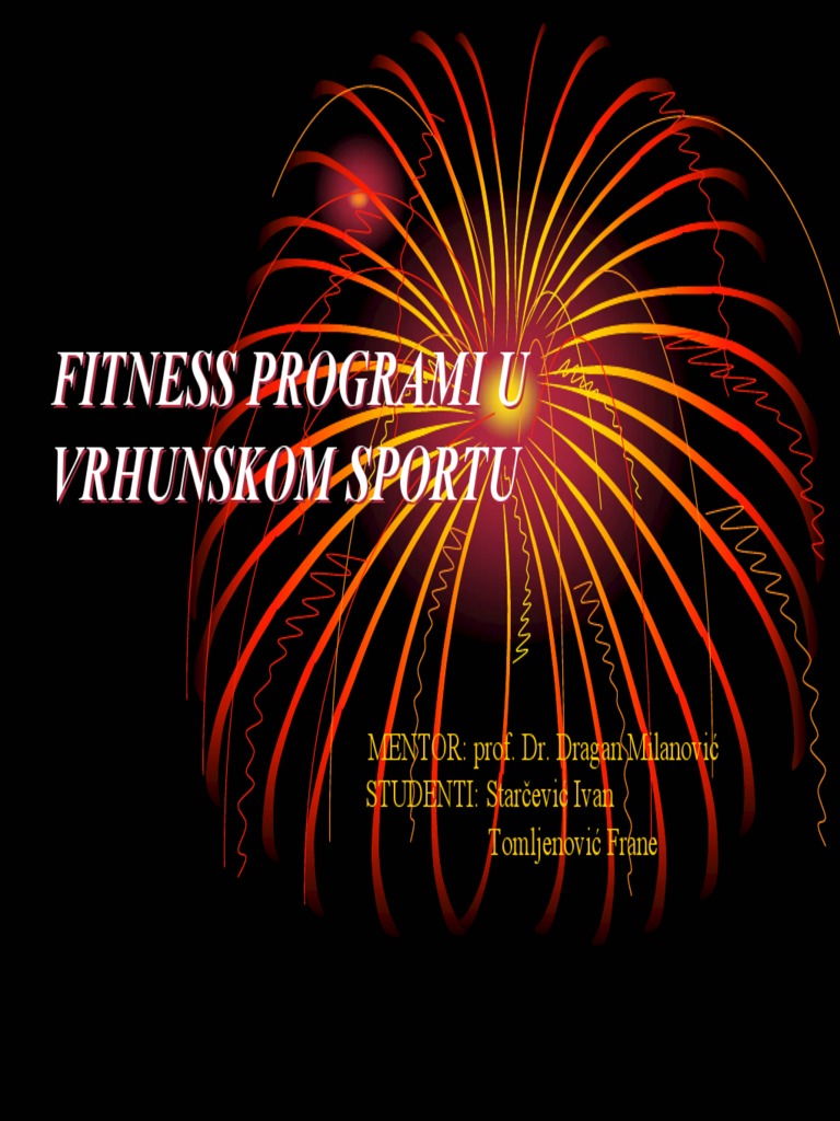 Fitness Programi - Starcevic Ivan, Tomljenovic Frane | PDF