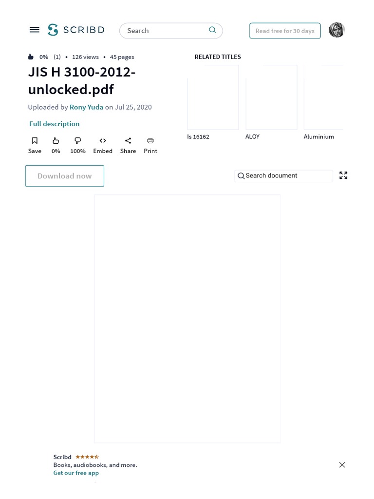 JIS H 3100-2012-Unlocked - PDF: Download Now | PDF | Scribd | Linked In