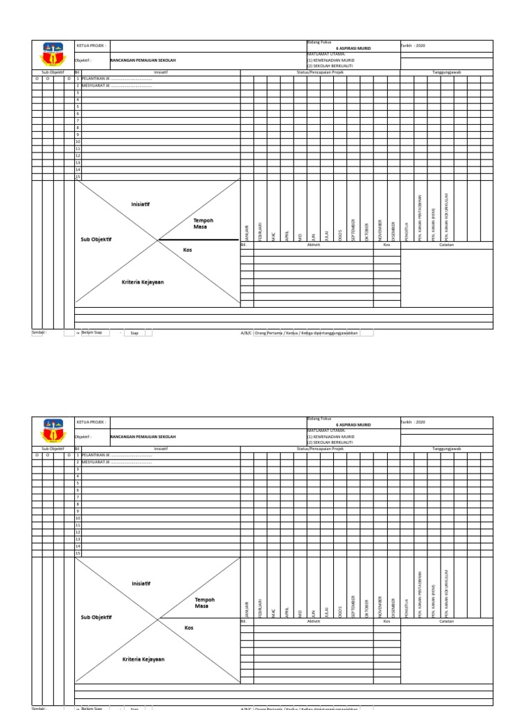 OPPM Kosong - PEMAJUAN SEKOLAH MLTskkp2 - Edit | PDF