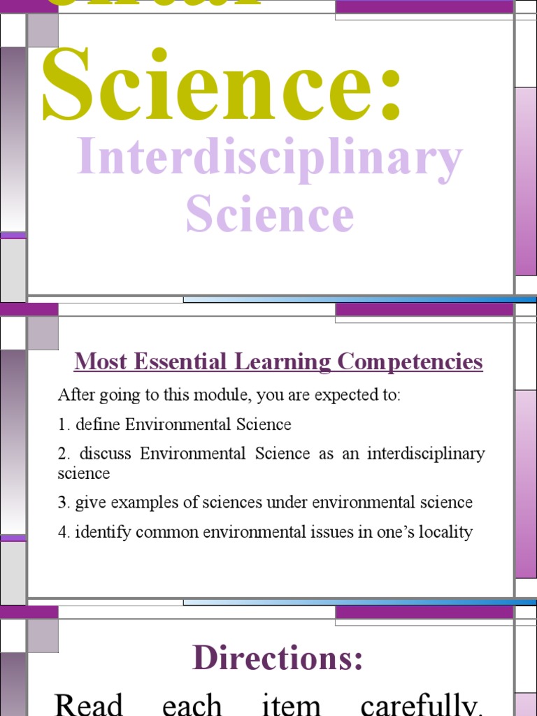 Environmental Science Module 1 | PDF | Environmental Science | Natural ...