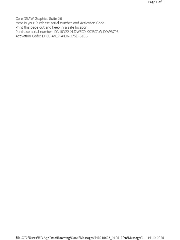 C Users HP AppData Roaming Corel Messages 540240626 21 | PDF