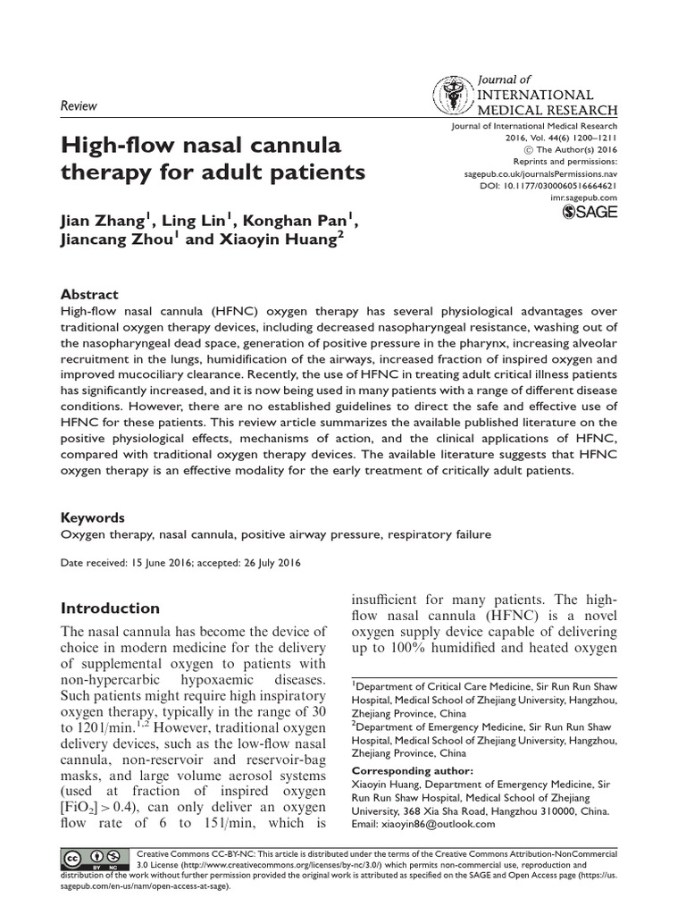 Evaluating the Physiological Effects and Clinical Applications of High ...