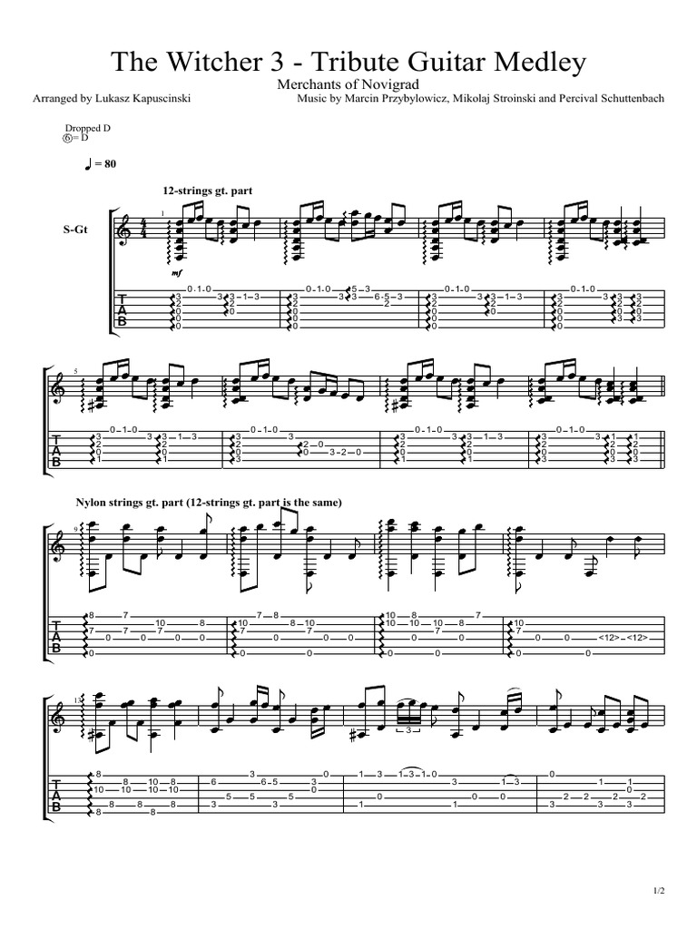 The Witcher 3 - 2. Merchants of Novigrad | PDF | Guitar Family ...