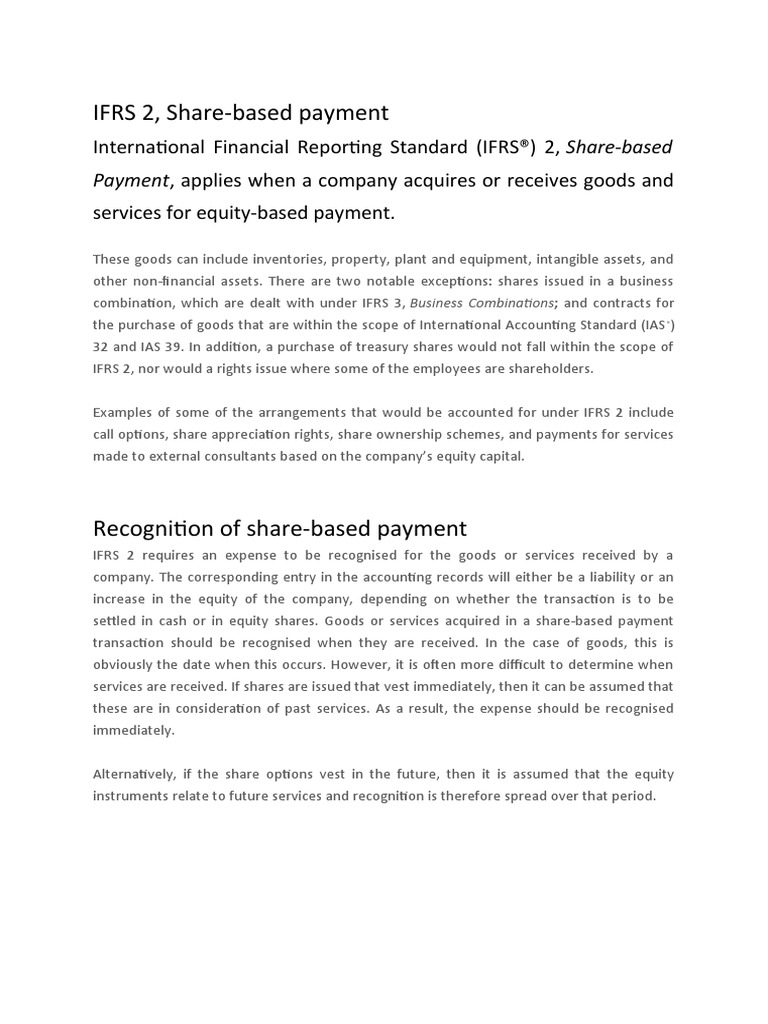 C Ifrs 2 SBP | PDF | Fair Value | Deferred Tax