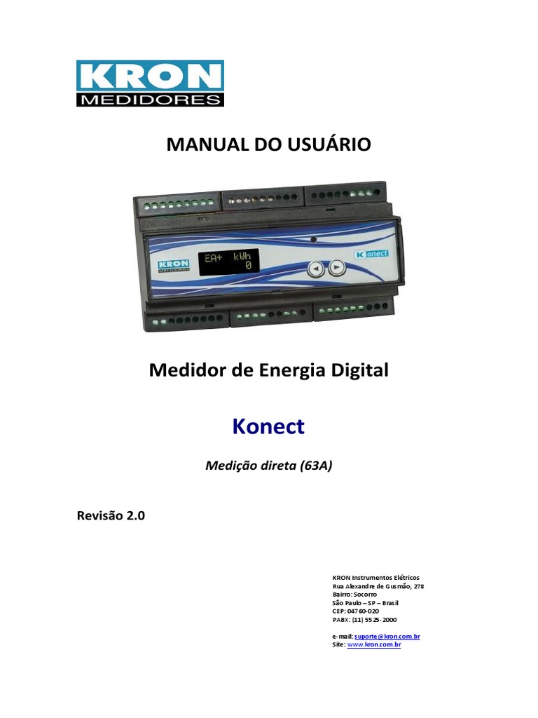 Konect Manual Do Usuario | PDF | Potência (Física) | Transformador