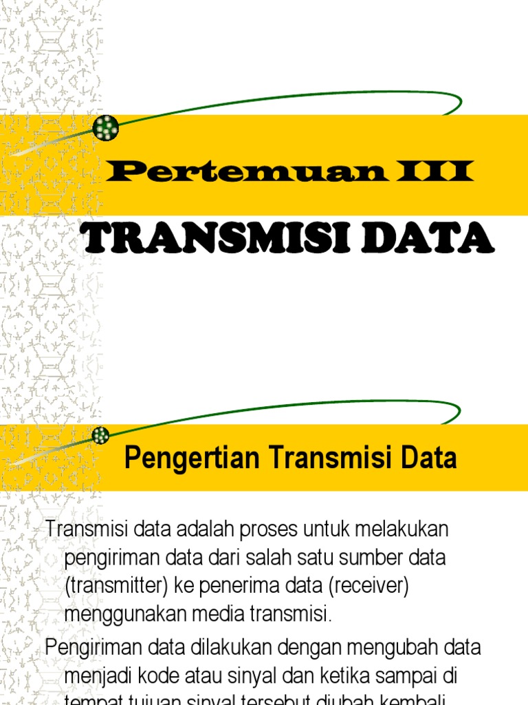 Metode dan Media Transmisi Data | PDF