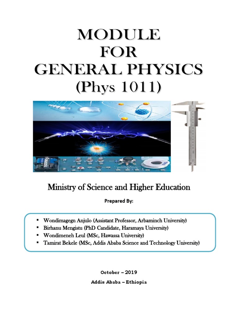 General Physics Phys 1011 Module | PDF | Euclidean Vector | Significant Figures
