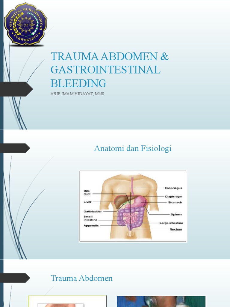 TRAUMA ABDOMEN & Gastrointestinal Bleeding | PDF | Sains & Matematika