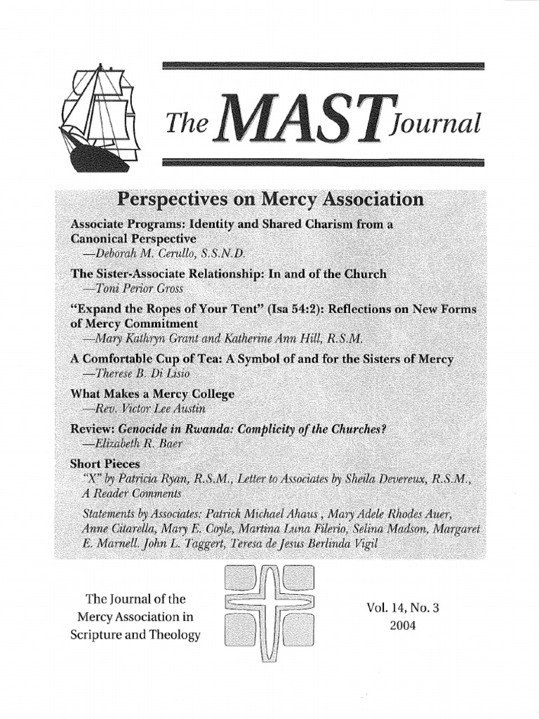 The Journal of the Mercy Association in Scripture and Theology ...