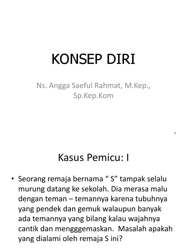 Konsep Diri (Pak Angga) | PDF
