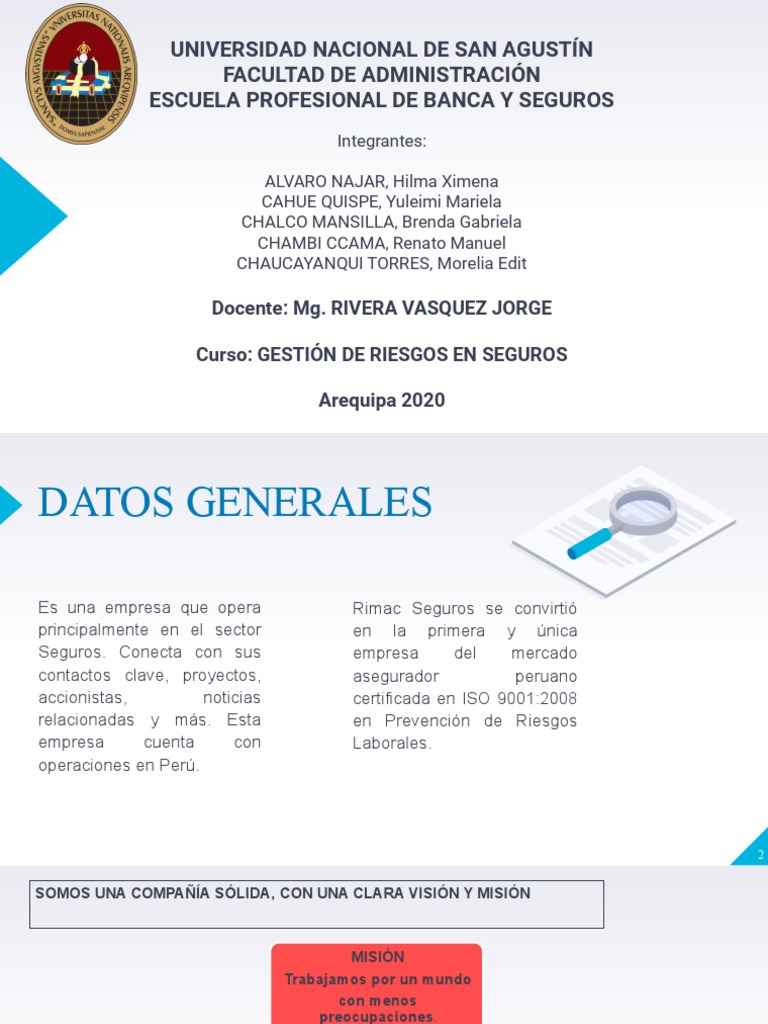 Rimac 1 | Descargar gratis PDF | Reaseguro | Empresas