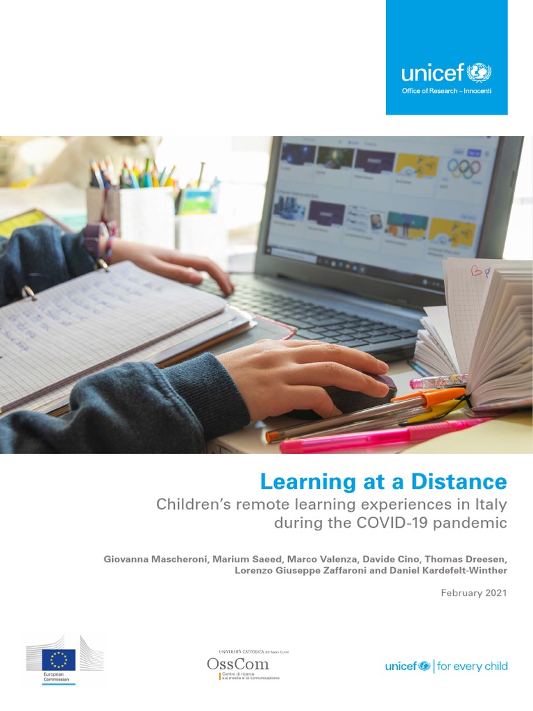 Learning at A Distance Childrens Remote Learning Experiences in Italy ...