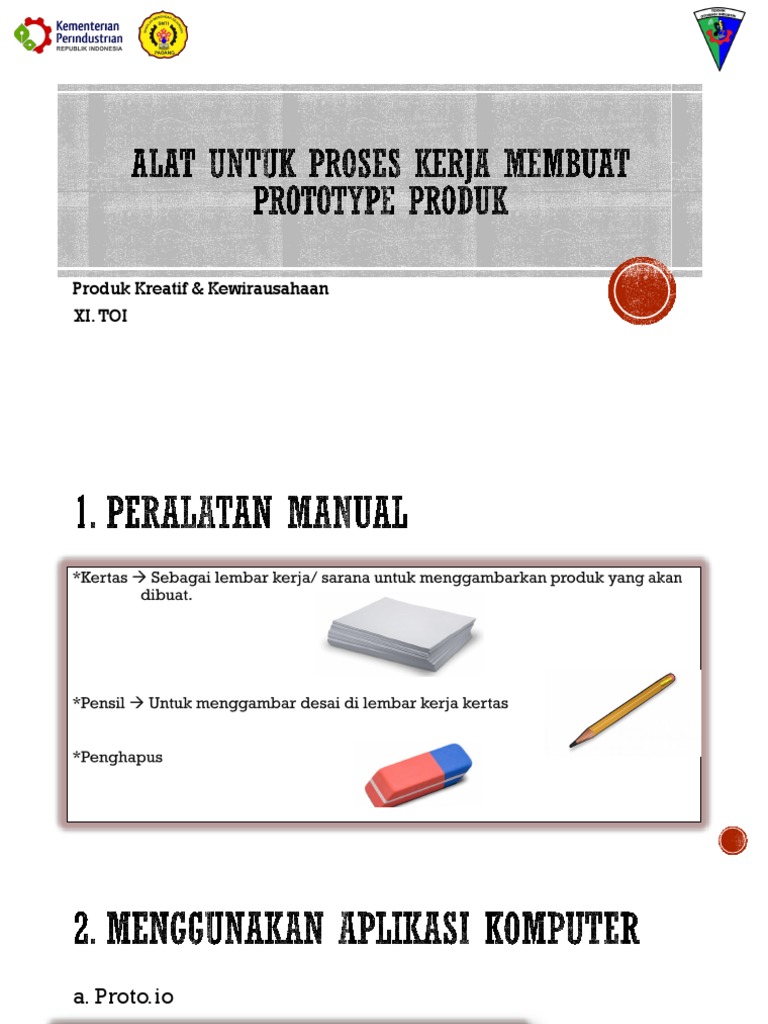 Alat Untuk Proses Membuat Prototype Produk | PDF