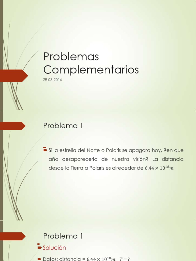 Problemas Complementarios | PDF
