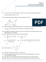 Grade 7 Integers: Answer The Questions | PDF | Numbers | Integer