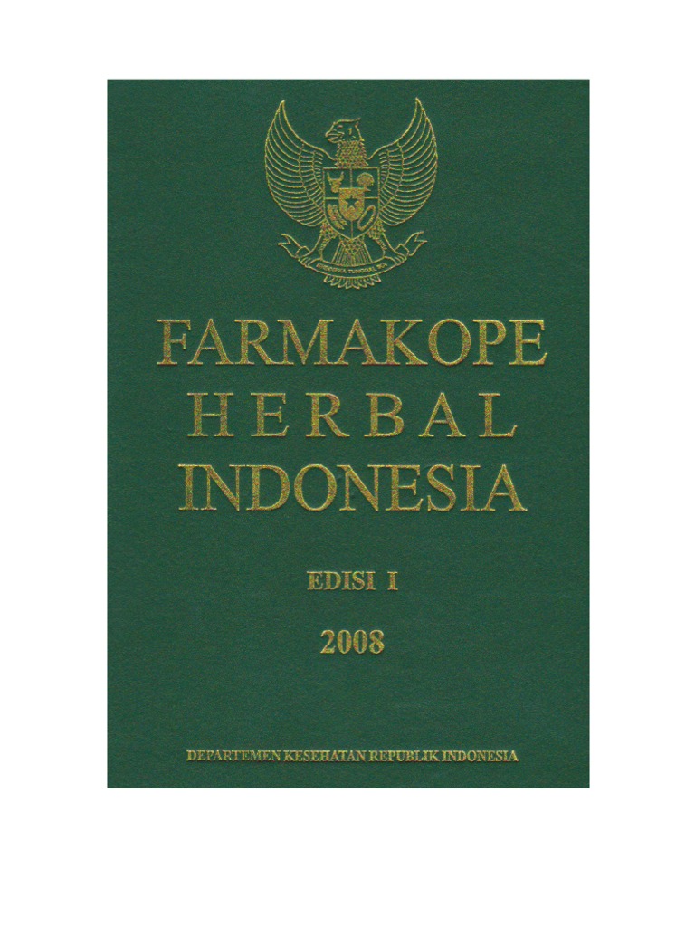 Farmakope Herbal Indonesia Edisi I 2008 | PDF