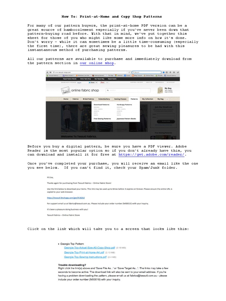 How to Print Patterns at Home | PDF | Software | Computing