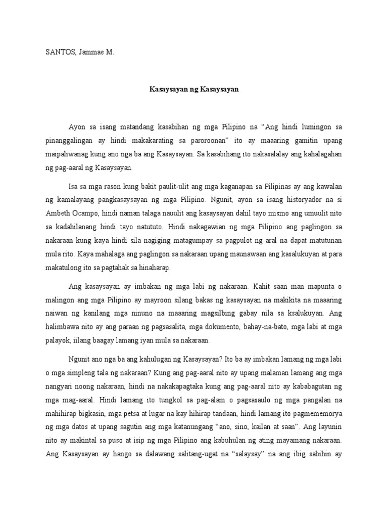Kasaysayan | PDF