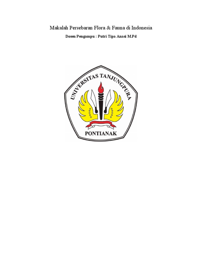 Makalah Persebaran Flora Indonesia | PDF