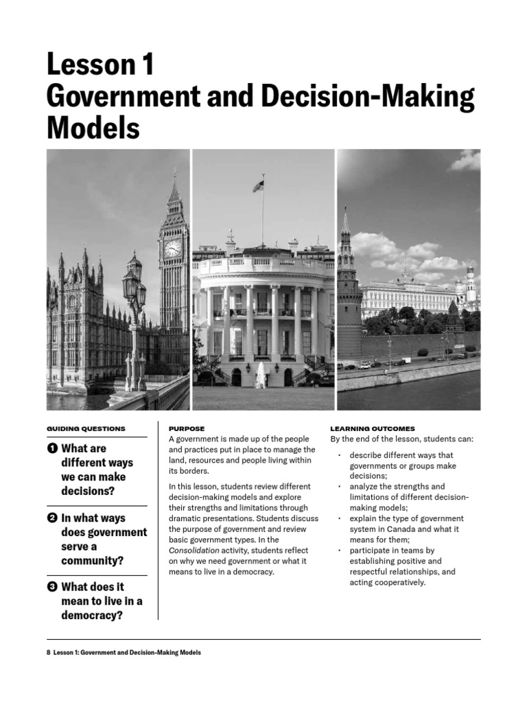 Lesson 1 Government and Decision Making | Download Free PDF | Monarchy ...