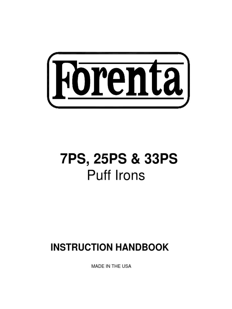7PS, 25PS & 33PS: Puff Irons | PDF | Mechanical Engineering ...