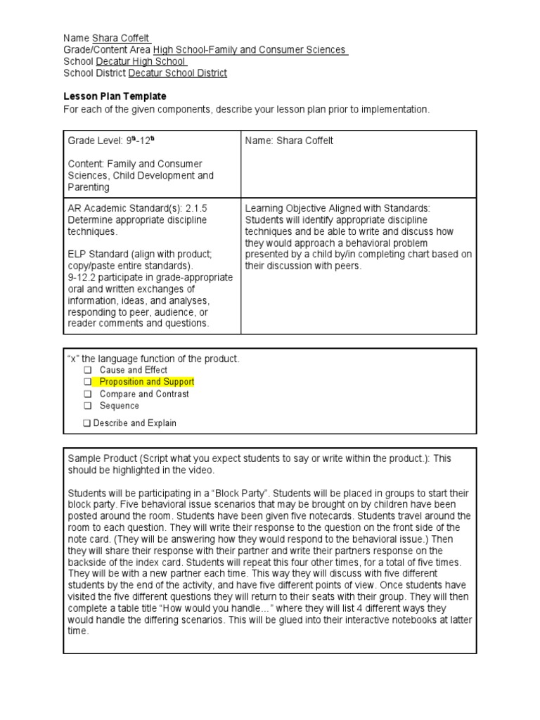 Lesson Plan-Block Party | PDF | Lesson Plan | Question