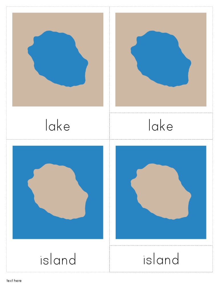Land and Water Form Cards | PDF | Foreign Language Studies