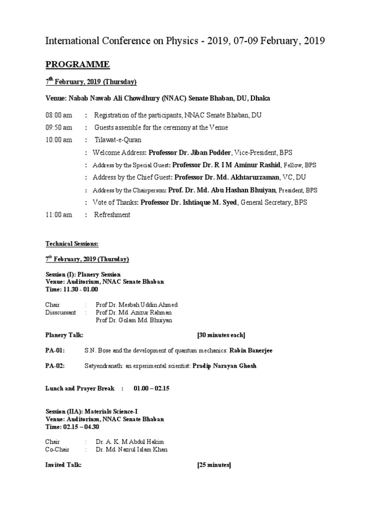 Programme BPS 2019 | PDF | Thin Film | Radiation Therapy