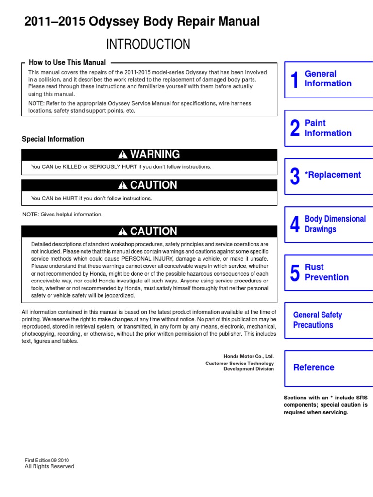 Honda Repair Manual | PDF