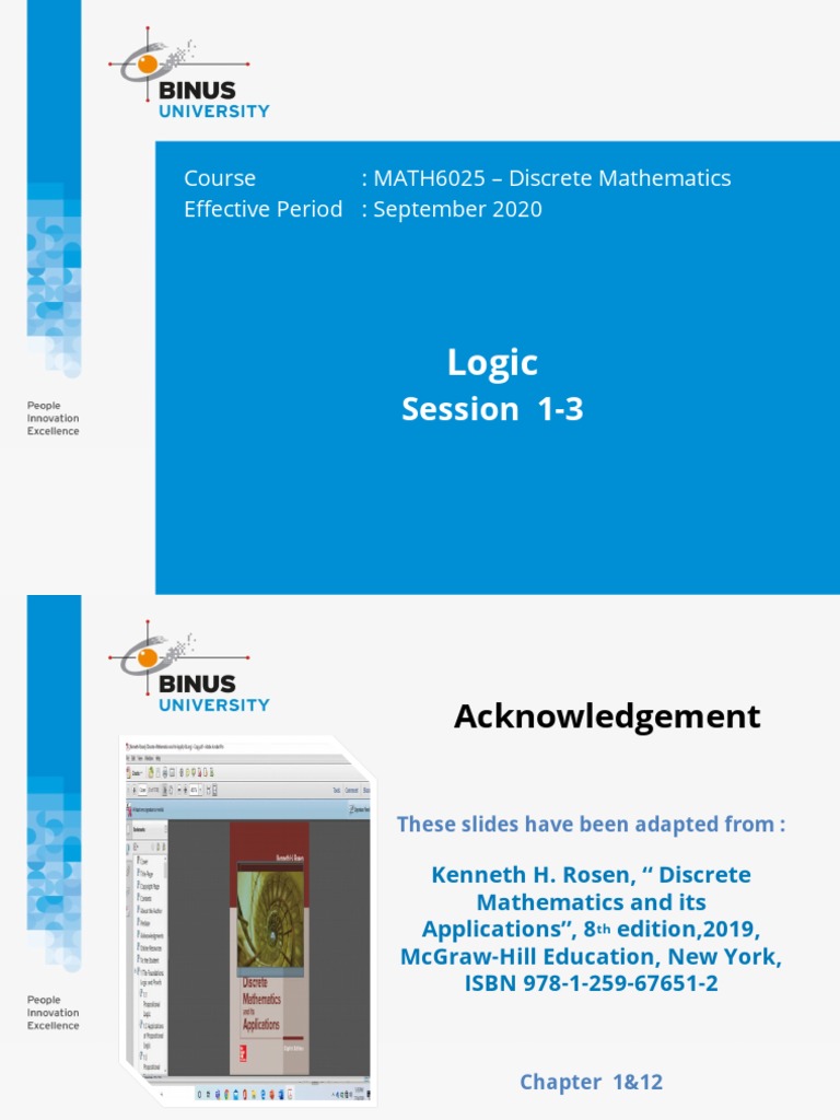 Logic-Session 1-3 New | PDF | Argument | Logical Consequence