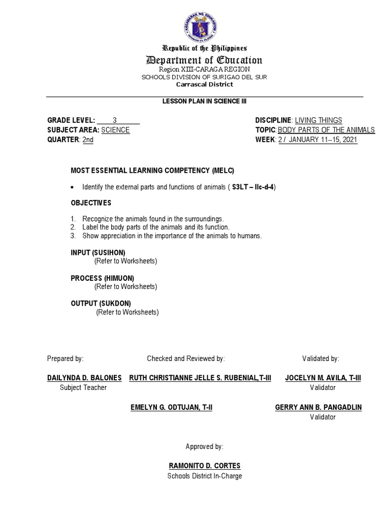 Science 3 Q2 Week 2 | PDF | Teaching | Education Theory