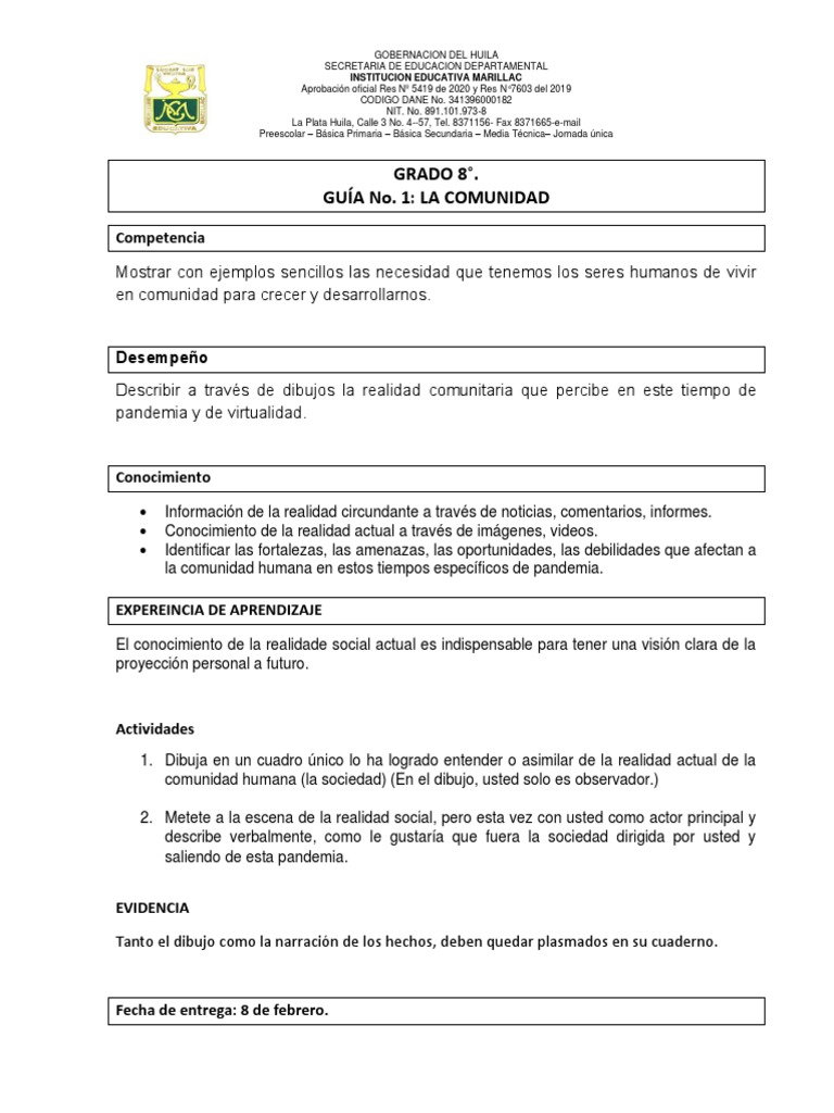 Guia de Religión GRADO OCTAVO. 2021 | PDF