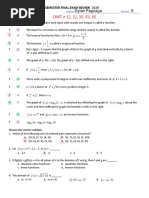 Algebra 2 Unit 1 Review | PDF | Elementary Mathematics | Abstract Algebra
