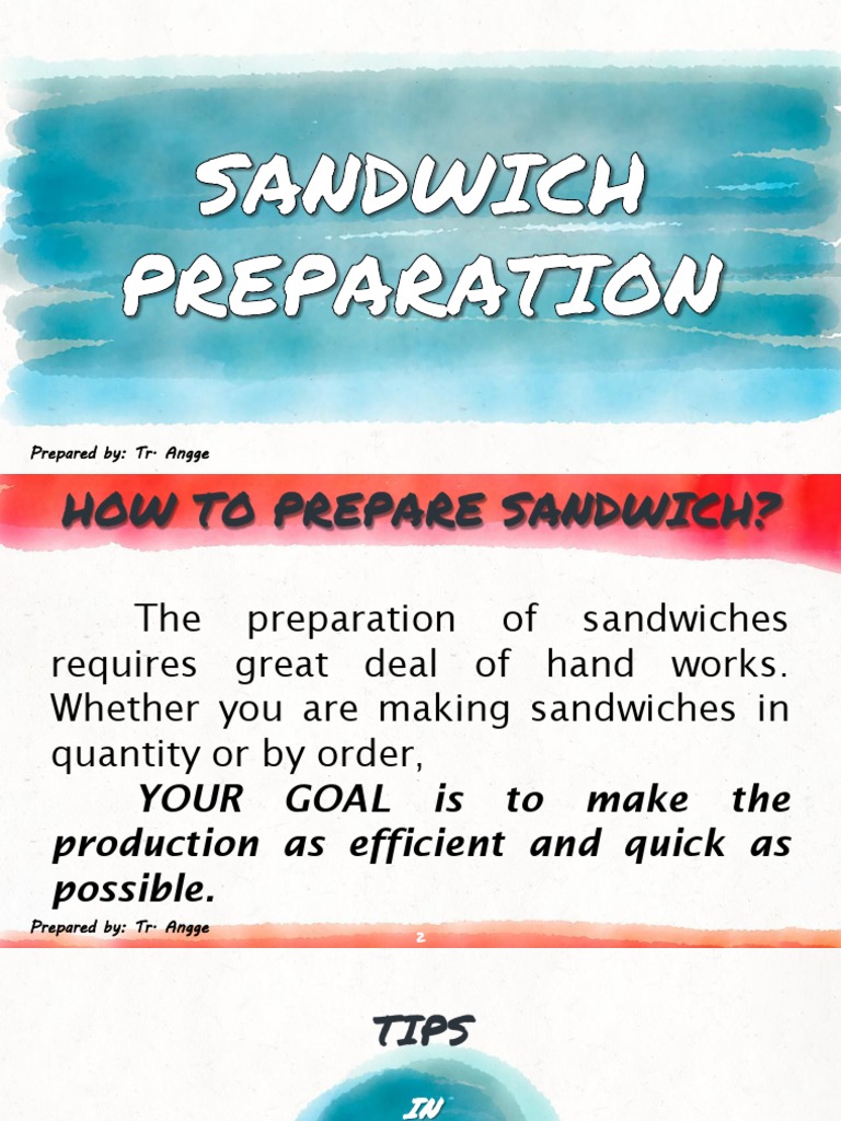 Step-by-Step Sandwich Preparation Guide | PDF | Hamburgers | Sandwich