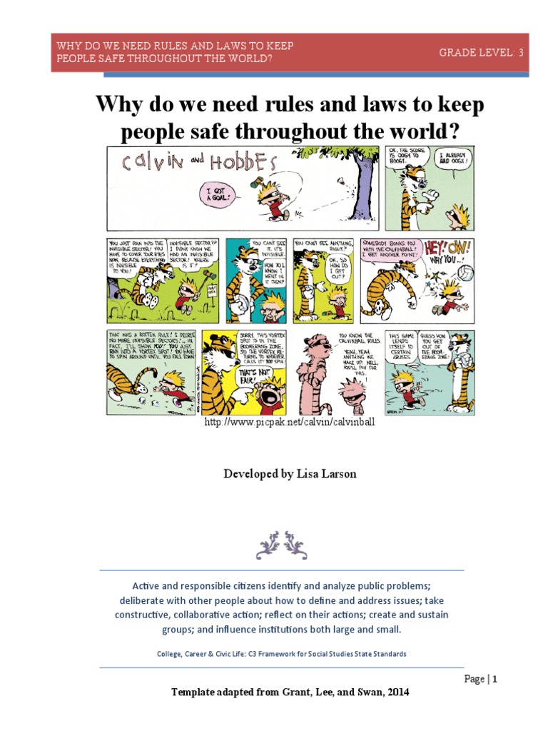 Why Do We Need Rules and Laws To Keep People Safe Throughout The World ...