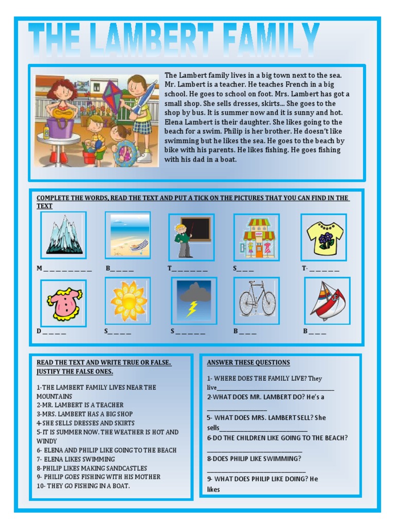 The Lambert Family Fun Activities Games - 12979 | PDF