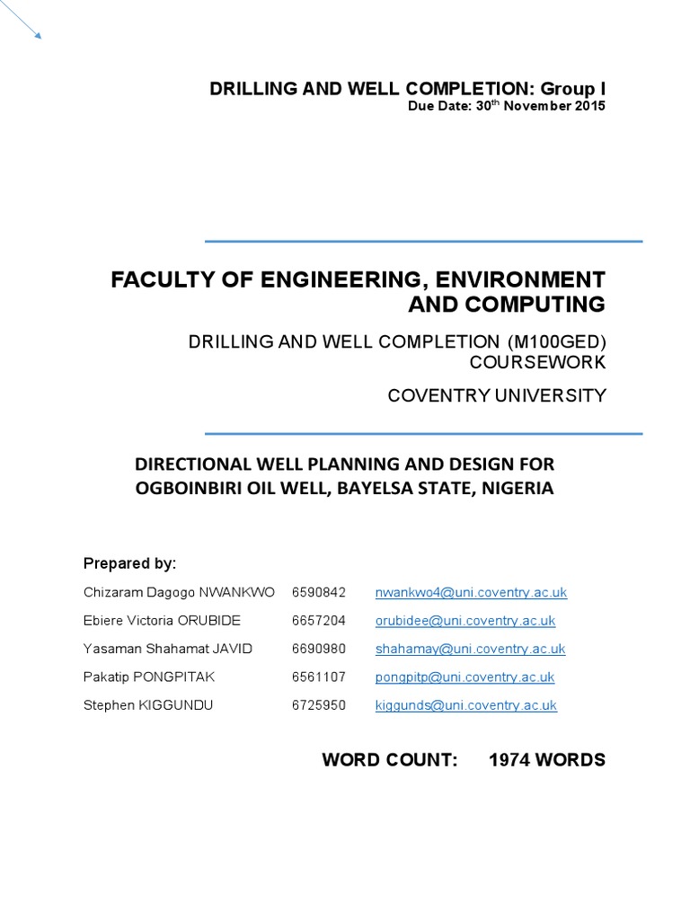 Drilling and Well Completion | PDF | Casing (Borehole) | Oil Well