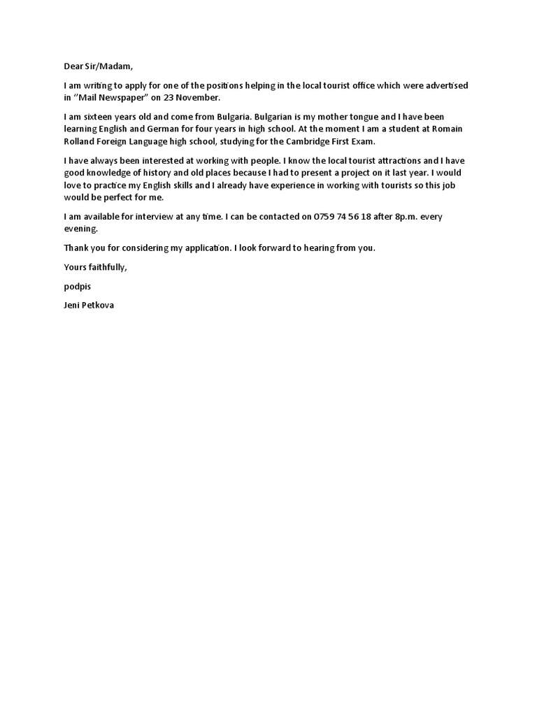 Semi Formal Letter | PDF