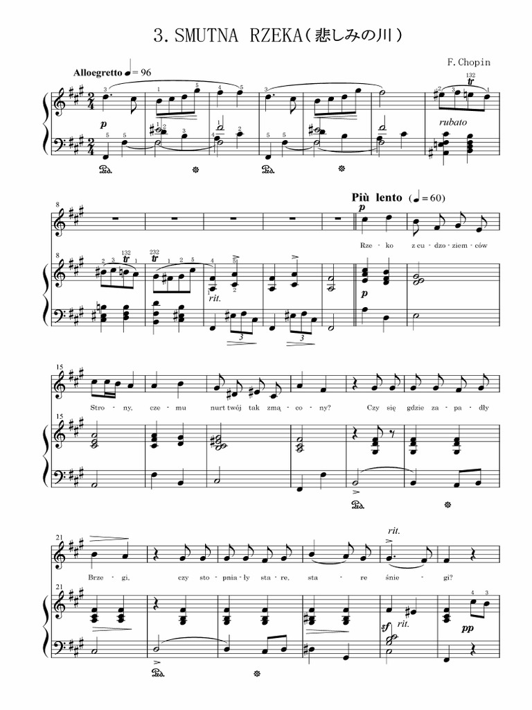 Smutna Rzeka Sheet Music | PDF