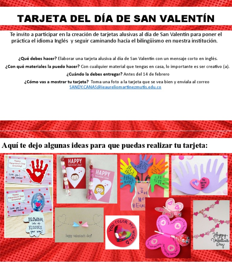 Tarjeta Del Día de San Valentín | PDF | Ciencias sociales