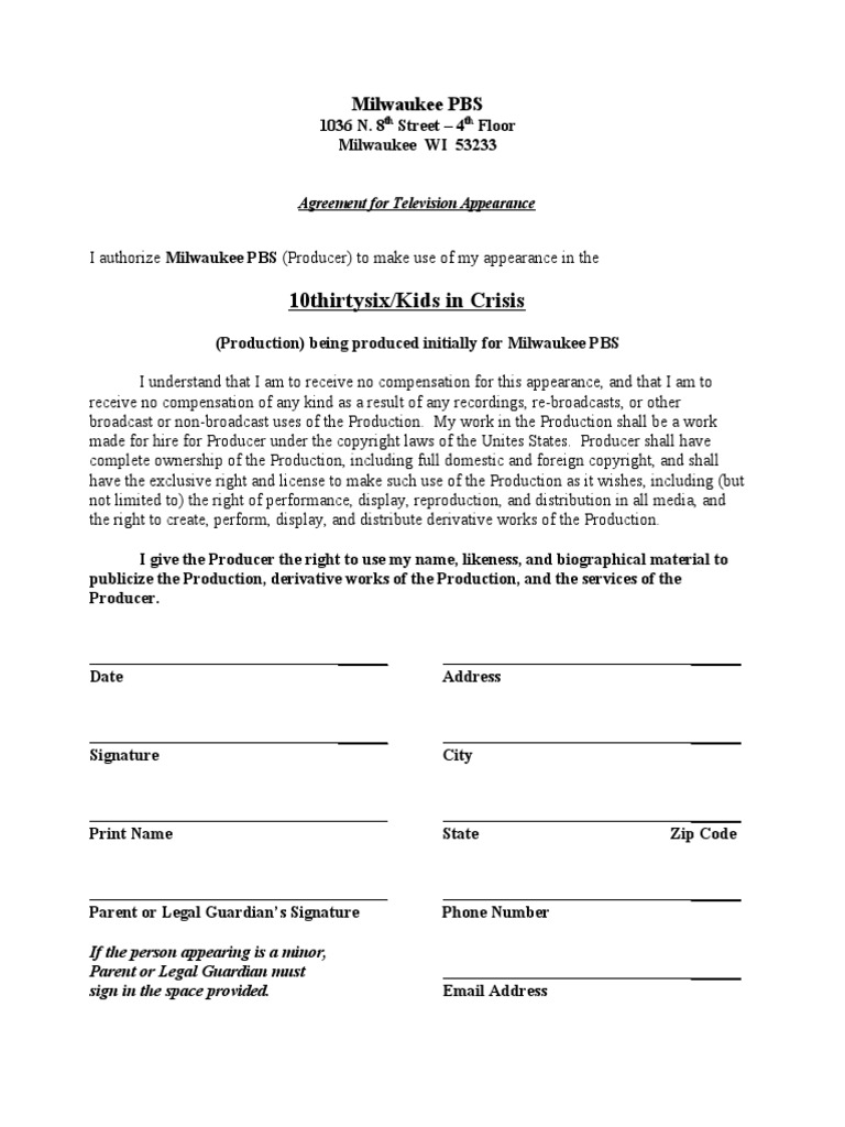 PBS Consent Form | PDF