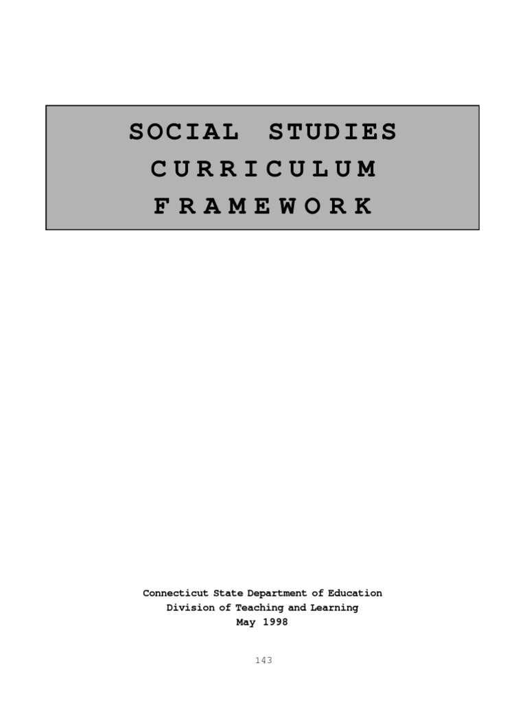 Connecticut Social Studies Curriculum Guide | PDF | Social Science ...
