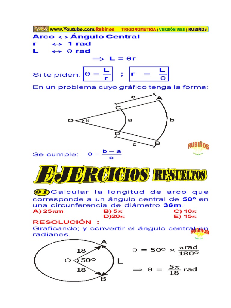 Ejercicios Resueltos de Longitud de Arco | PDF