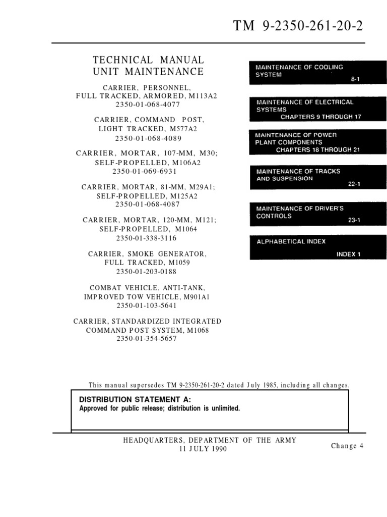 Department of The Army Technical Manual TM 9 2350 261 20 2 Unit ...