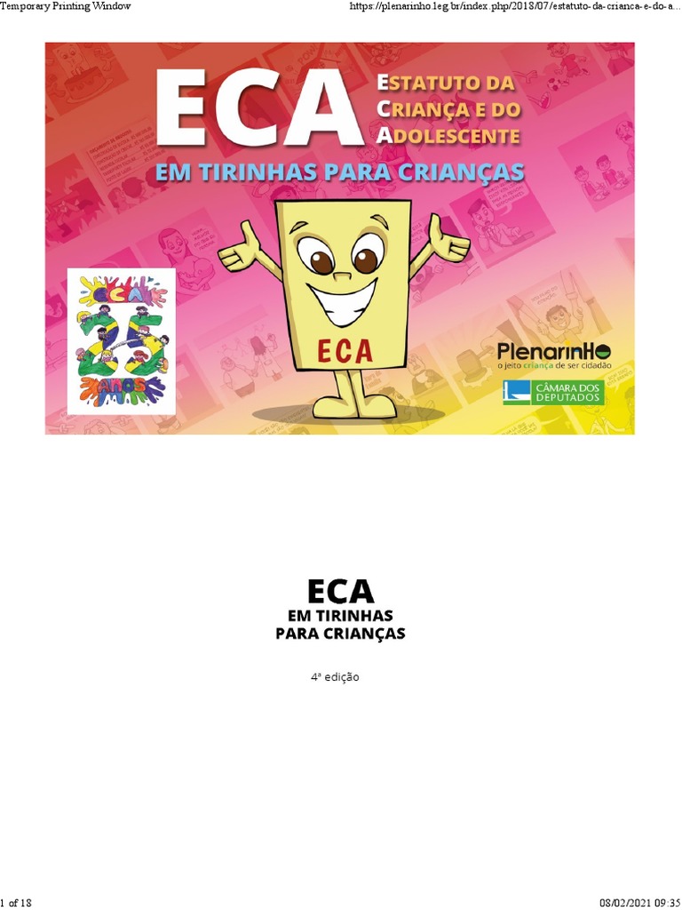 ECA Ilustrado | PDF | Fases da vida humana | Infância