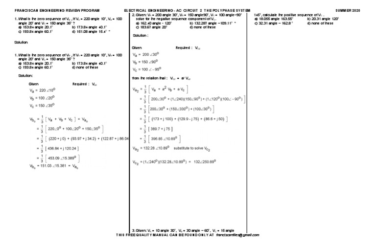 Symmetrical Components | PDF
