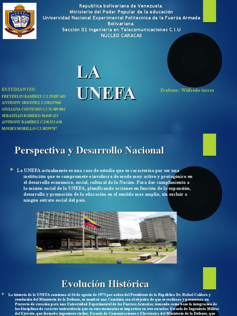 Evolución y Misión de la UNEFA | PDF | Educación avanzada | Science